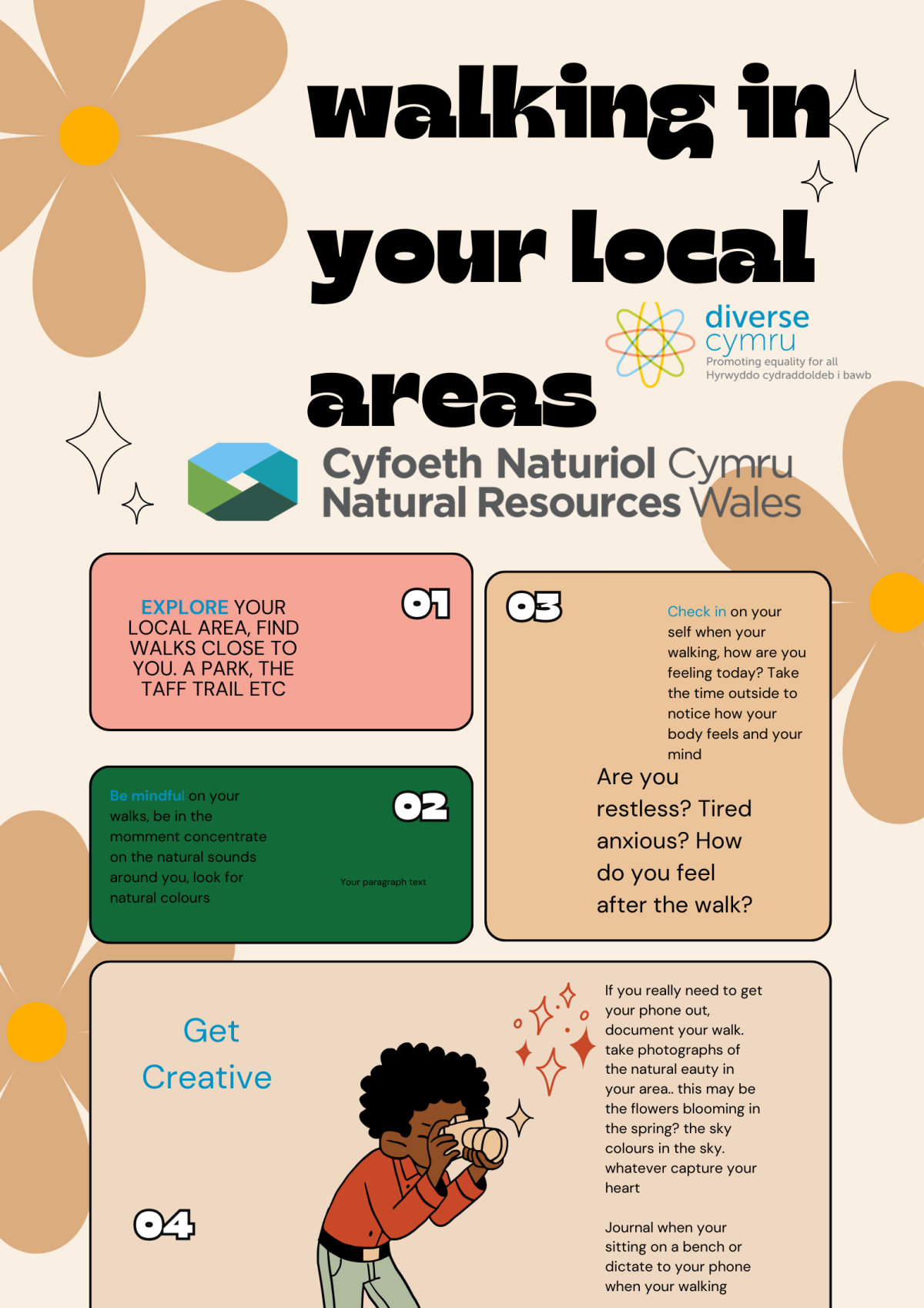 Walking in your local areas - Diverse Cymru